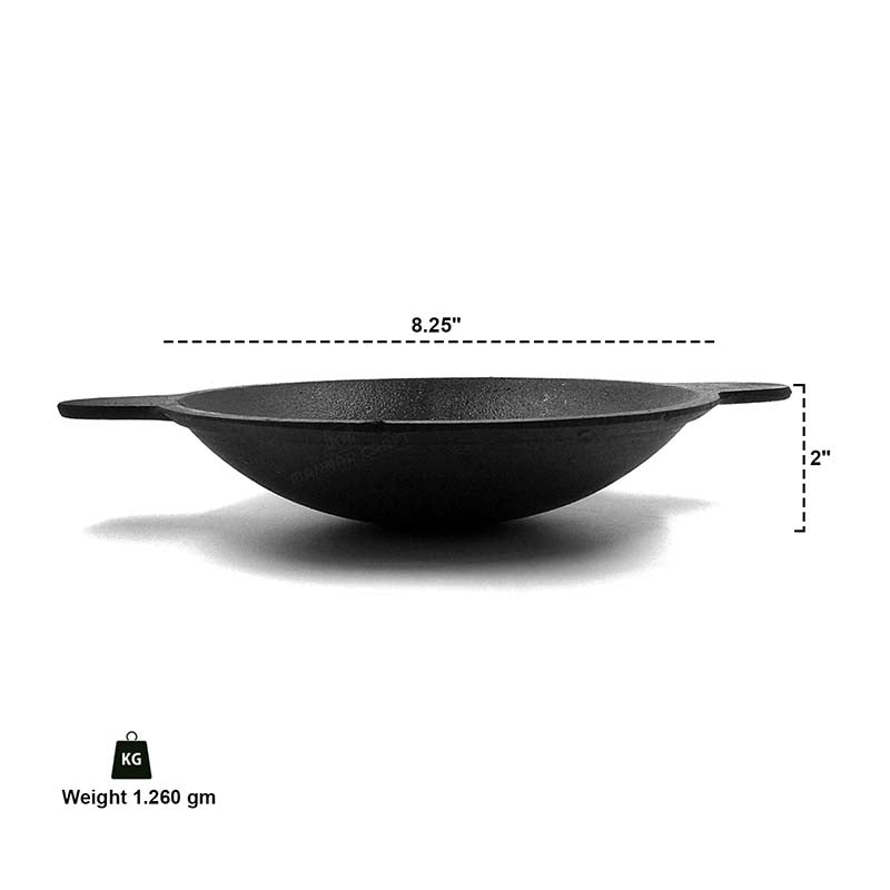 Cast Iron AppaChatti with Lid / Appam pan / Appam Patra / Kallu (Pre S ...